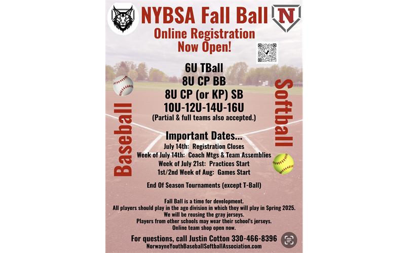 Norwayne Youth Baseball Softball Association > Home